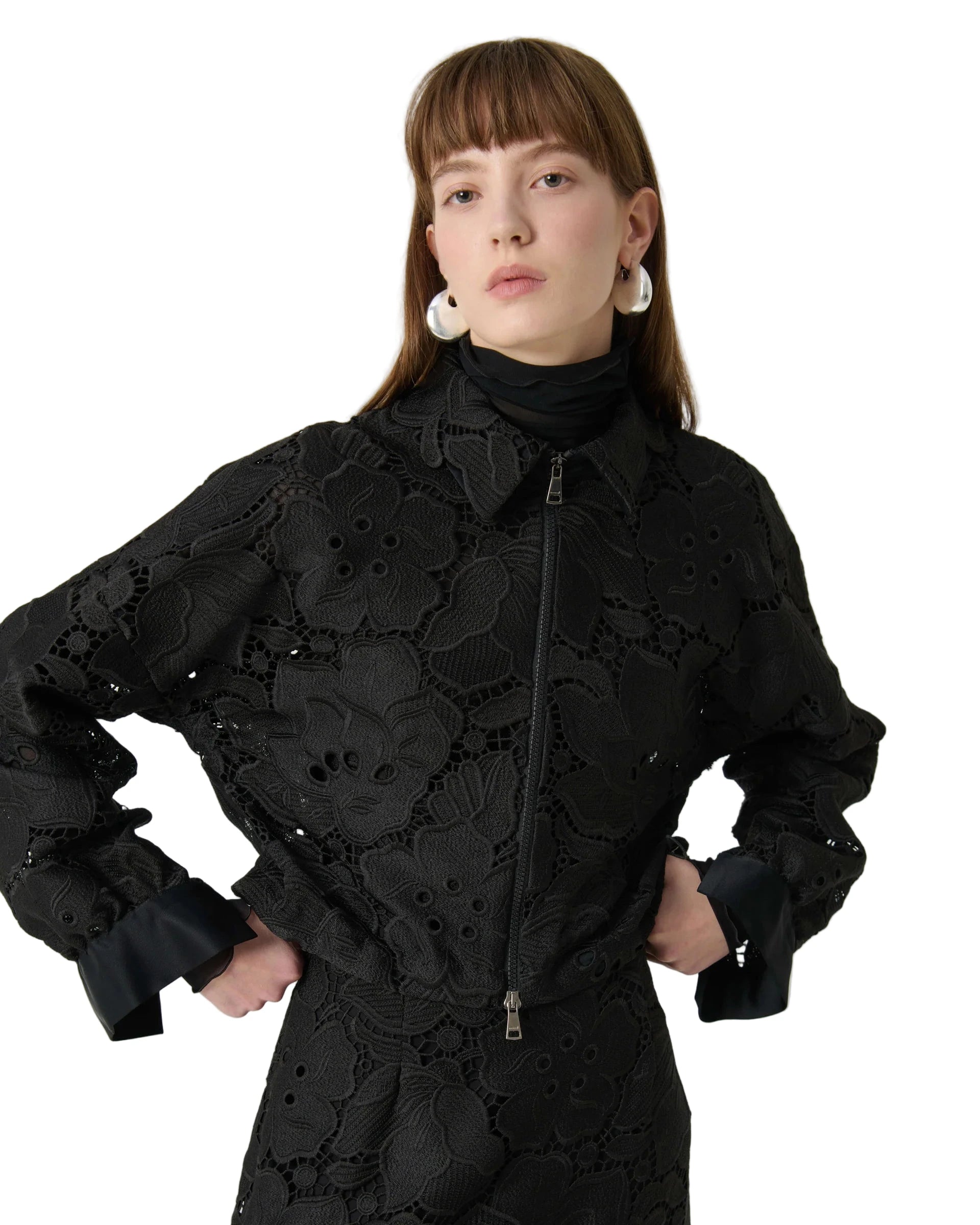 Beatrice b.- Unlined Macrame Lace Jacket – Edit by Elaine Turner